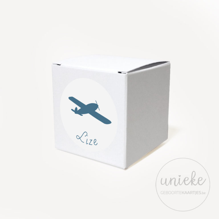Sticker Lize – rond | uniekegeboortekaartjes.be