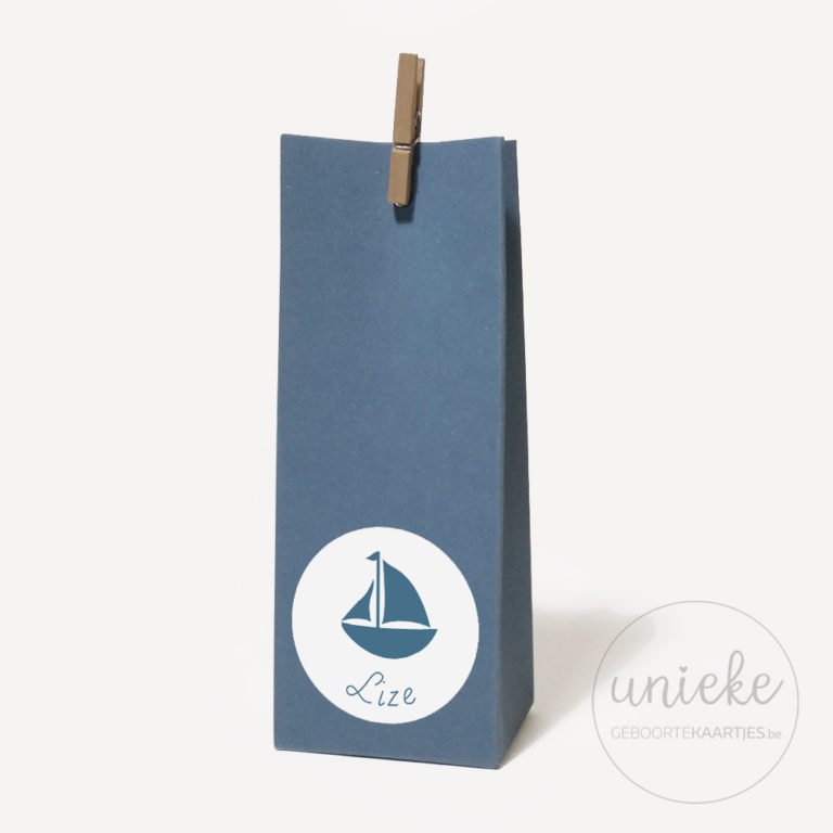 Sticker Lize – rond | uniekegeboortekaartjes.be