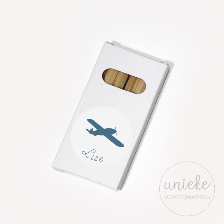 Sticker Lize – rond | uniekegeboortekaartjes.be